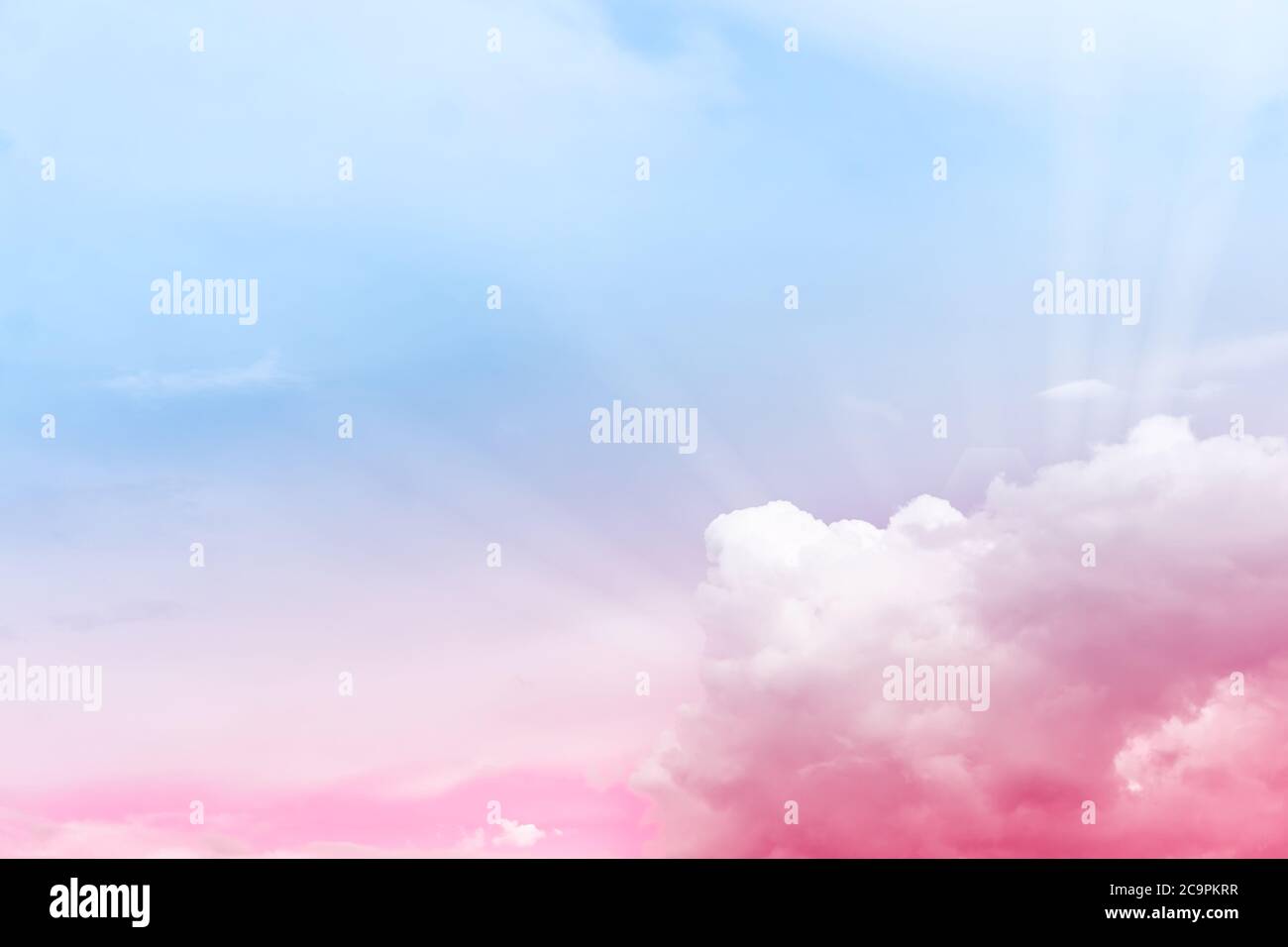 Soft sky and cloud background with a pastel color tone Stock Photo - Alamy