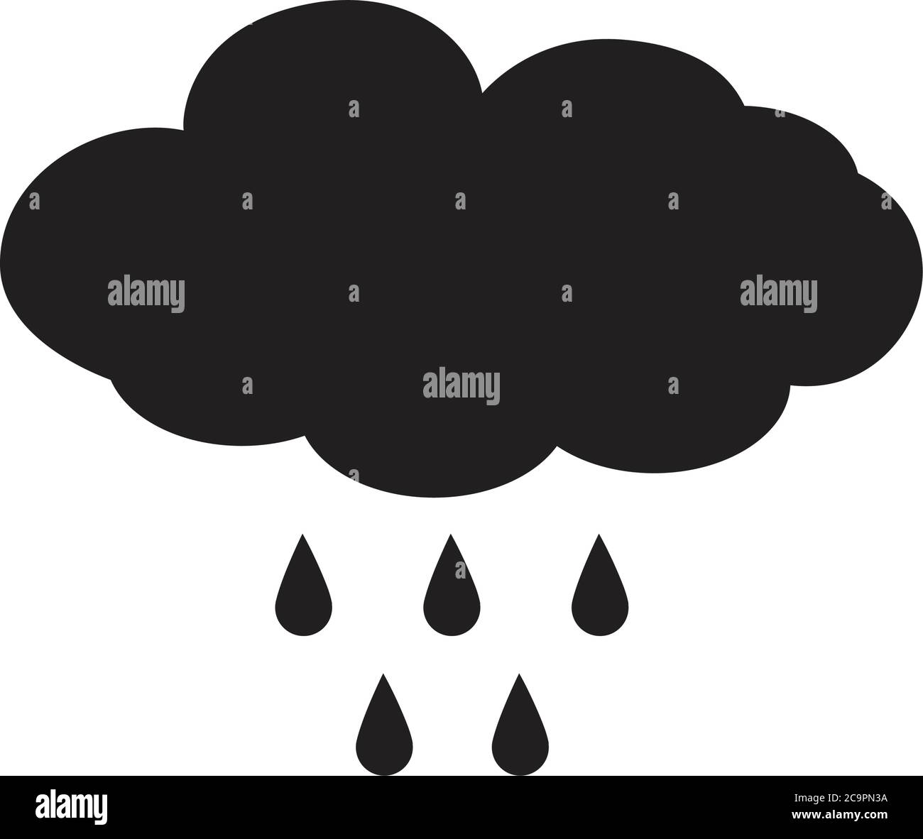 Rain cloud Stock Vector Images - Alamy