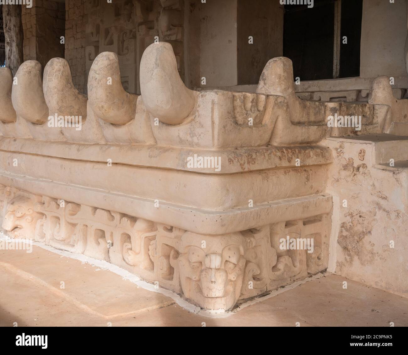 The temple called The Throne or El Trono in the Acropolis housed the ...