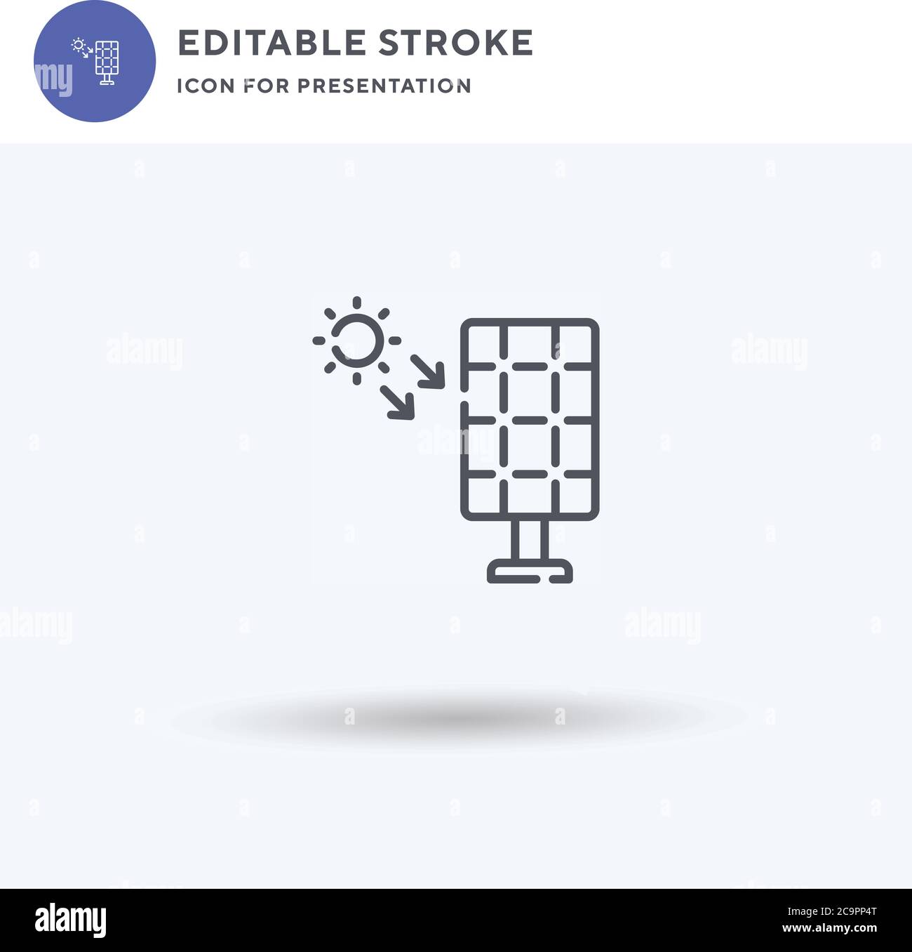 Solar Cell icon vector, filled flat sign, solid pictogram isolated on ...