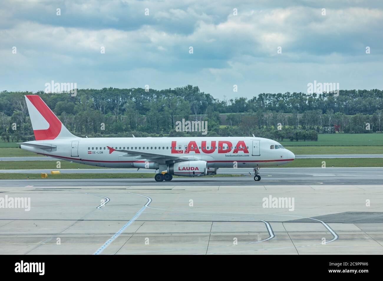 Vienna, Austria: December 04, 2019: Lauda Air Luftfahrt GmbH, branded ...