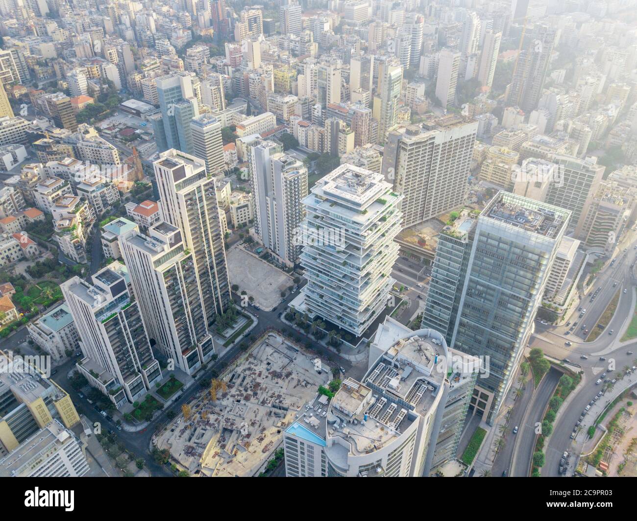 Aerial view of Beirut , capital of Lebanon Stock Photo - Alamy