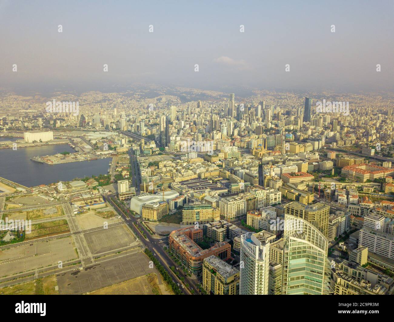 Aerial view of Beirut , capital of Lebanon Stock Photo - Alamy