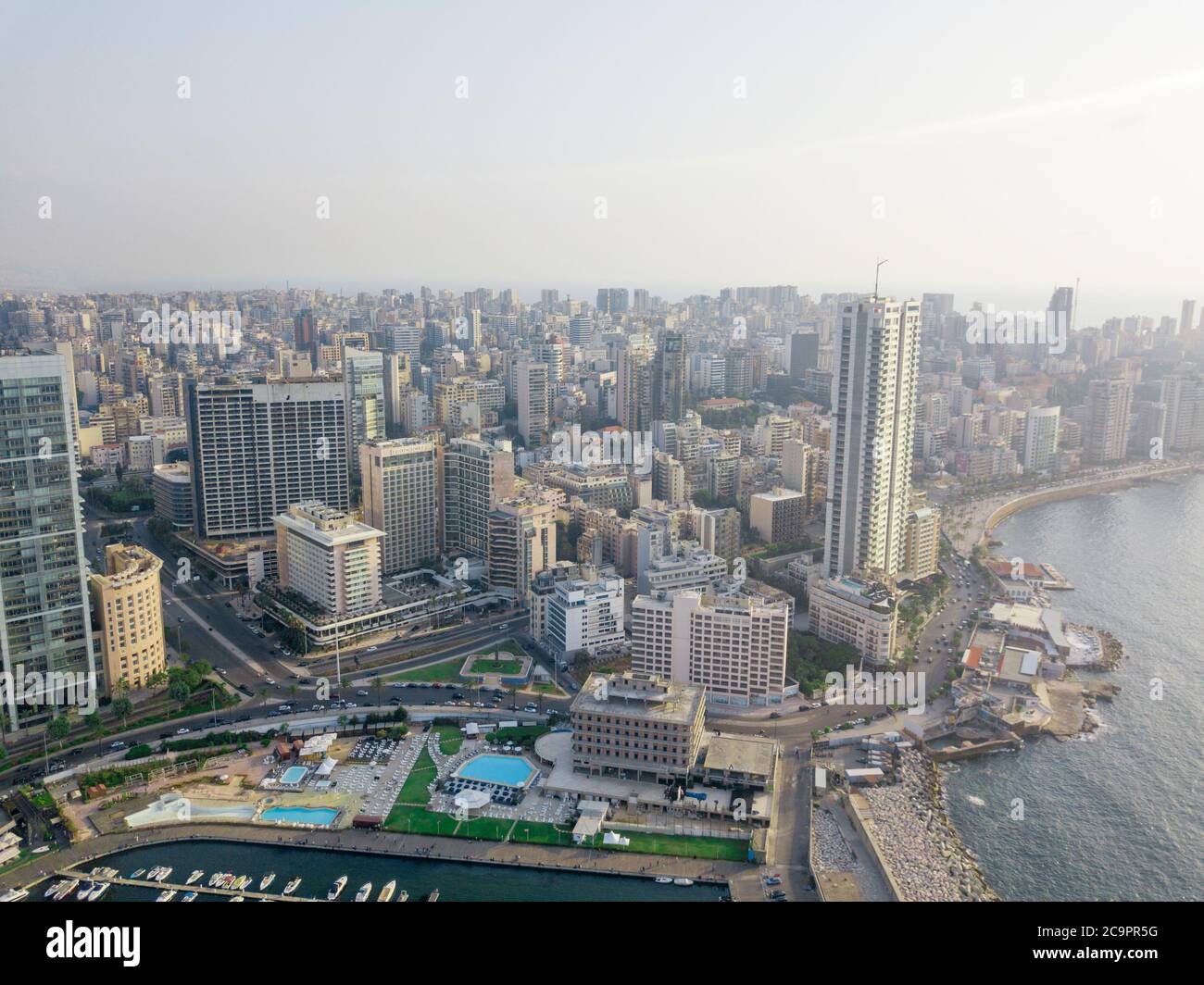Aerial view of Beirut , capital of Lebanon Stock Photo - Alamy