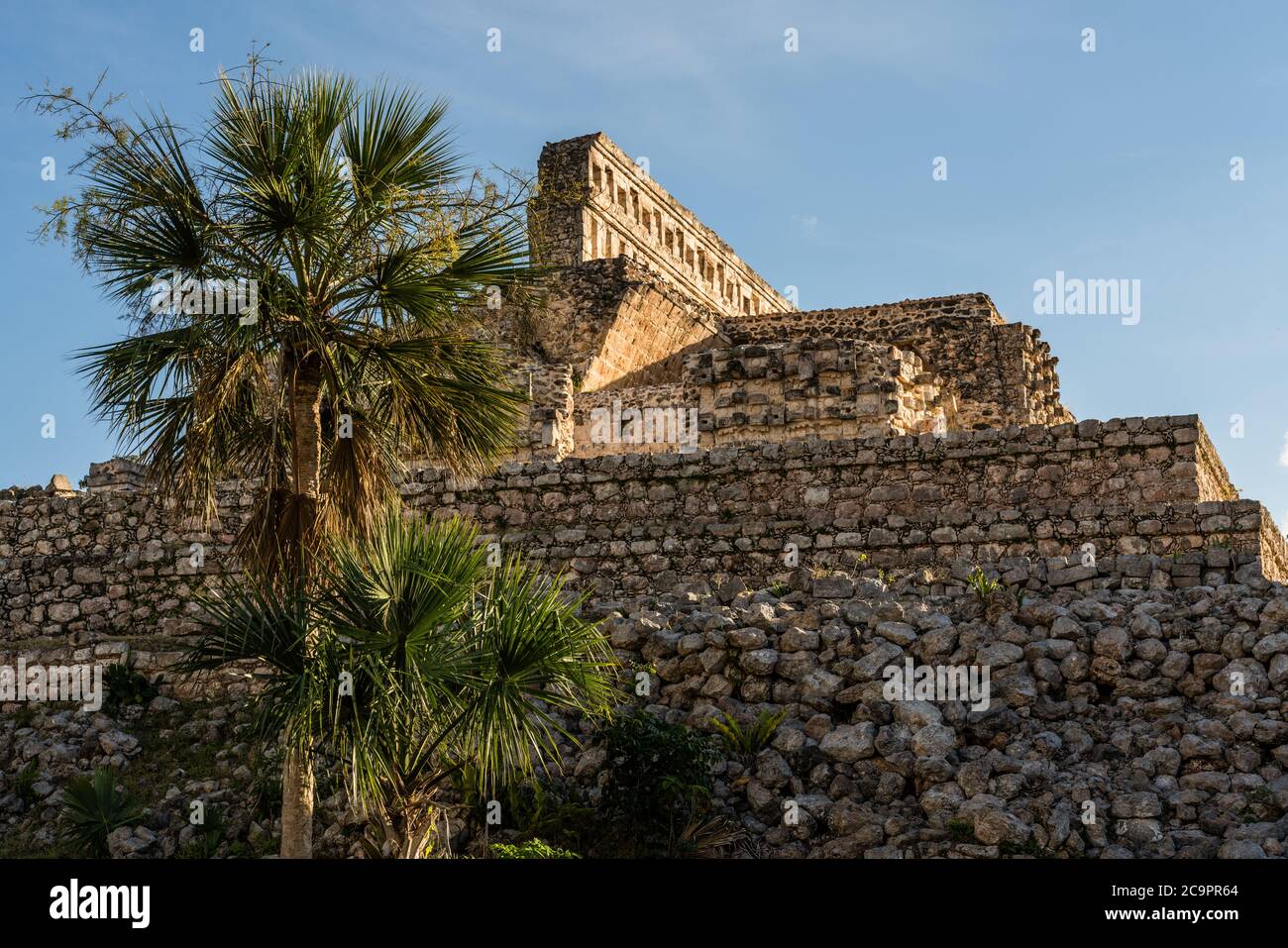 The Palace of the Masks or Codz Poop, meaning "the rolled mats", in the pre-Hispanic Mayan ruins ...
