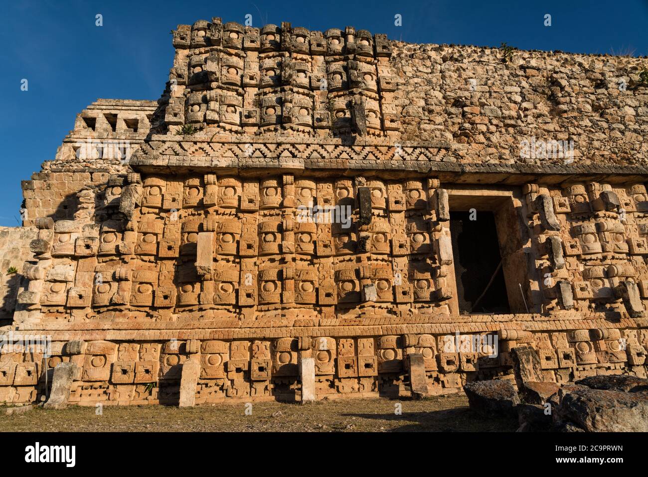The Palace of the Masks or Codz Poop, meaning "the rolled mats", in the ...