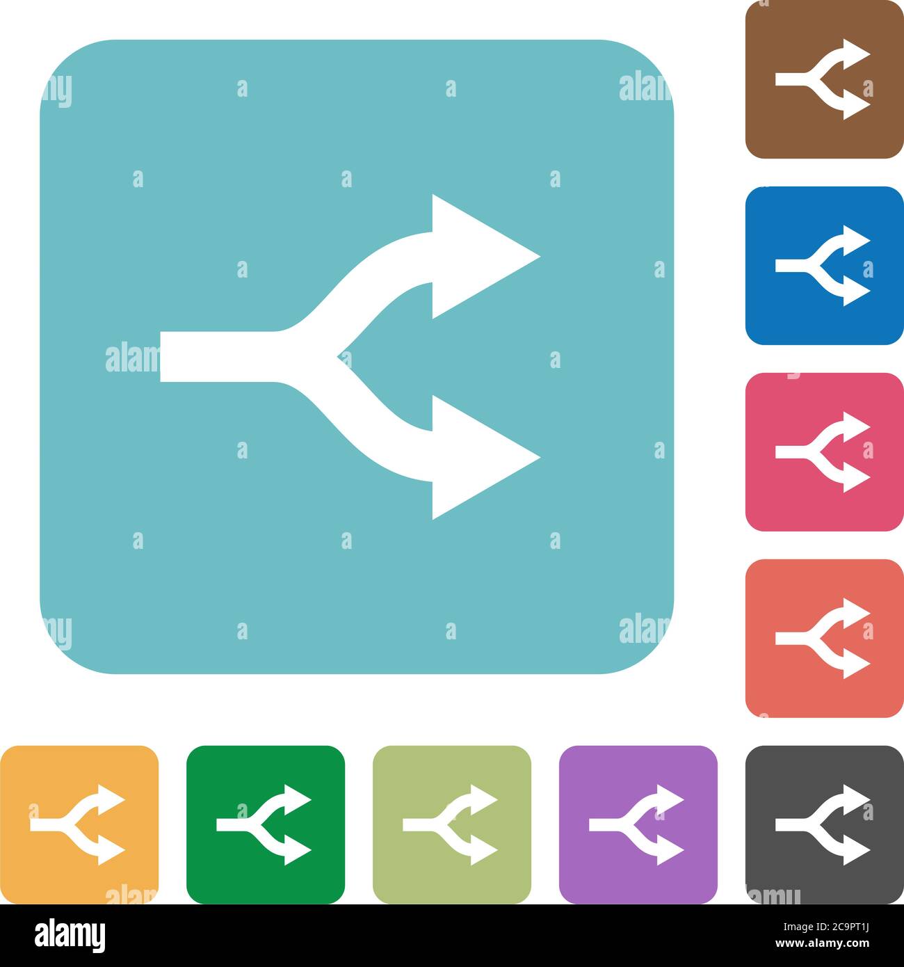 Branching arrow hi-res stock photography and images - Alamy