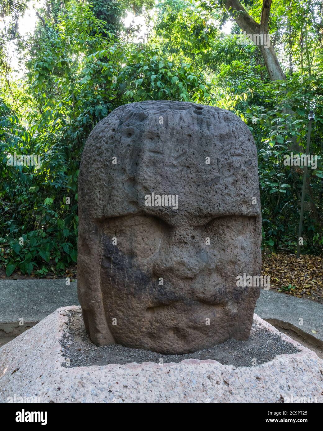 Monument 3, the Young Warrior, from the Olmec ruins of La Venta ...