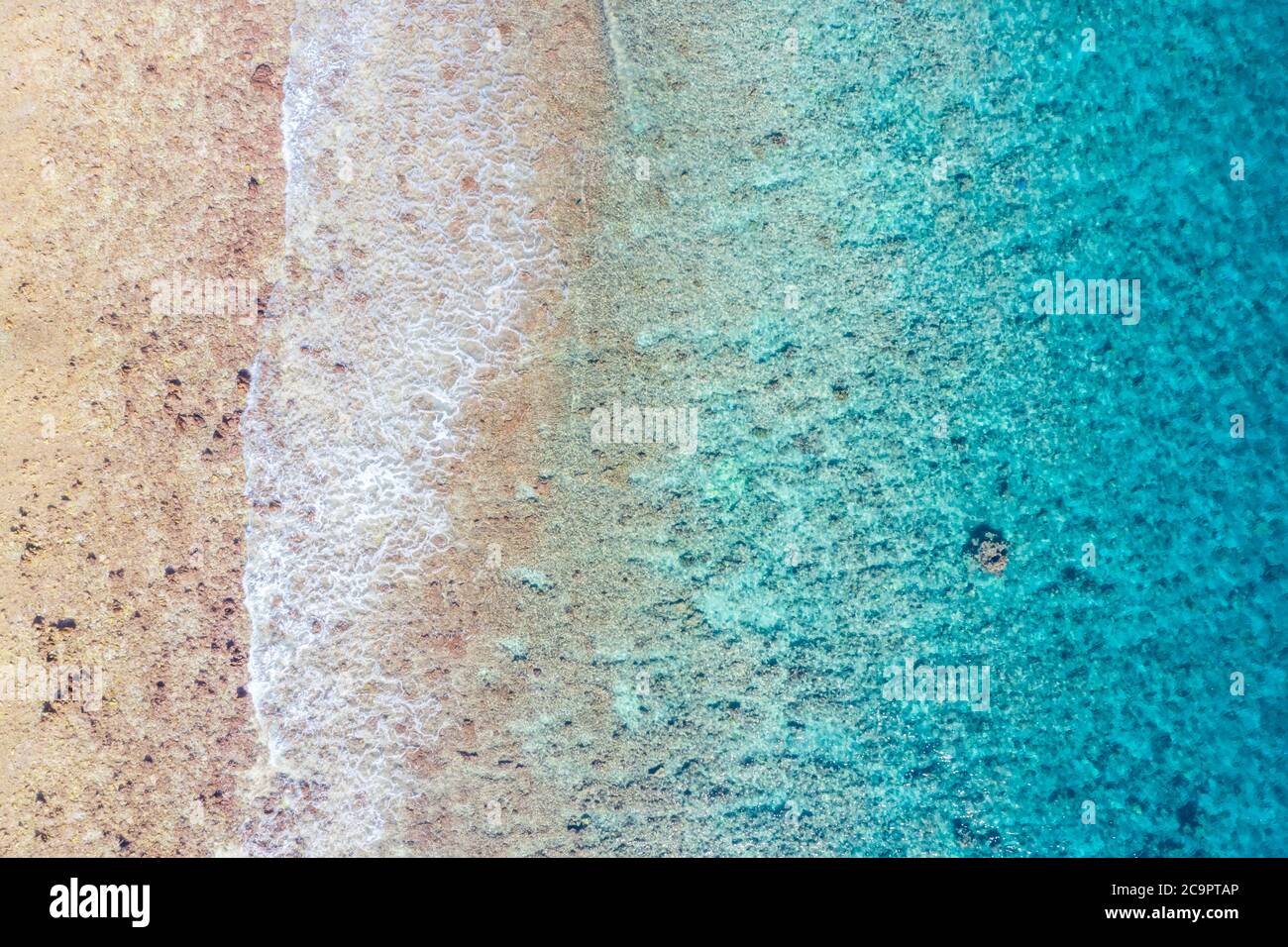 Top view aerial photo from flying drone. Beautiful beach. Aerial view ...