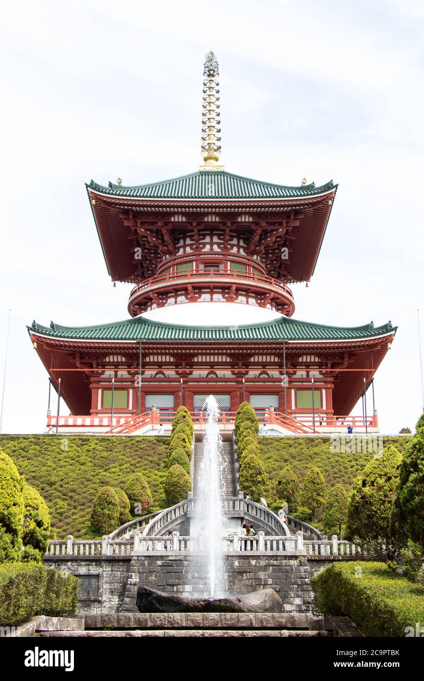 Narita, Japan - May 3, 2019 Great Peace Pagoda that is the building in ...