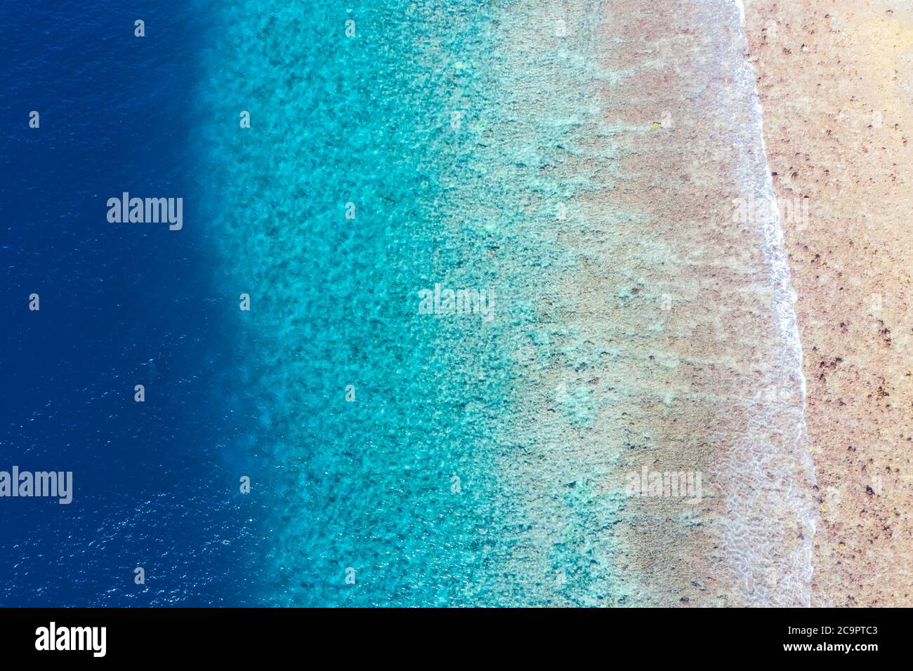 Top view aerial photo from flying drone. Beautiful beach. Aerial view ...