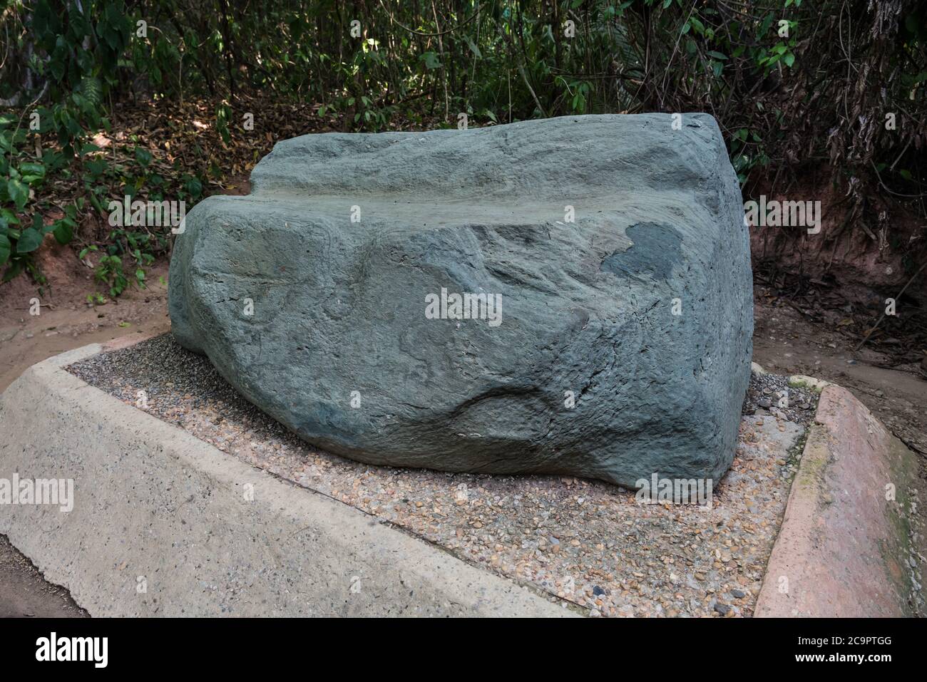 The Throne, Monument 67, from the Olmec ruins of La Venta. Preclassic ...