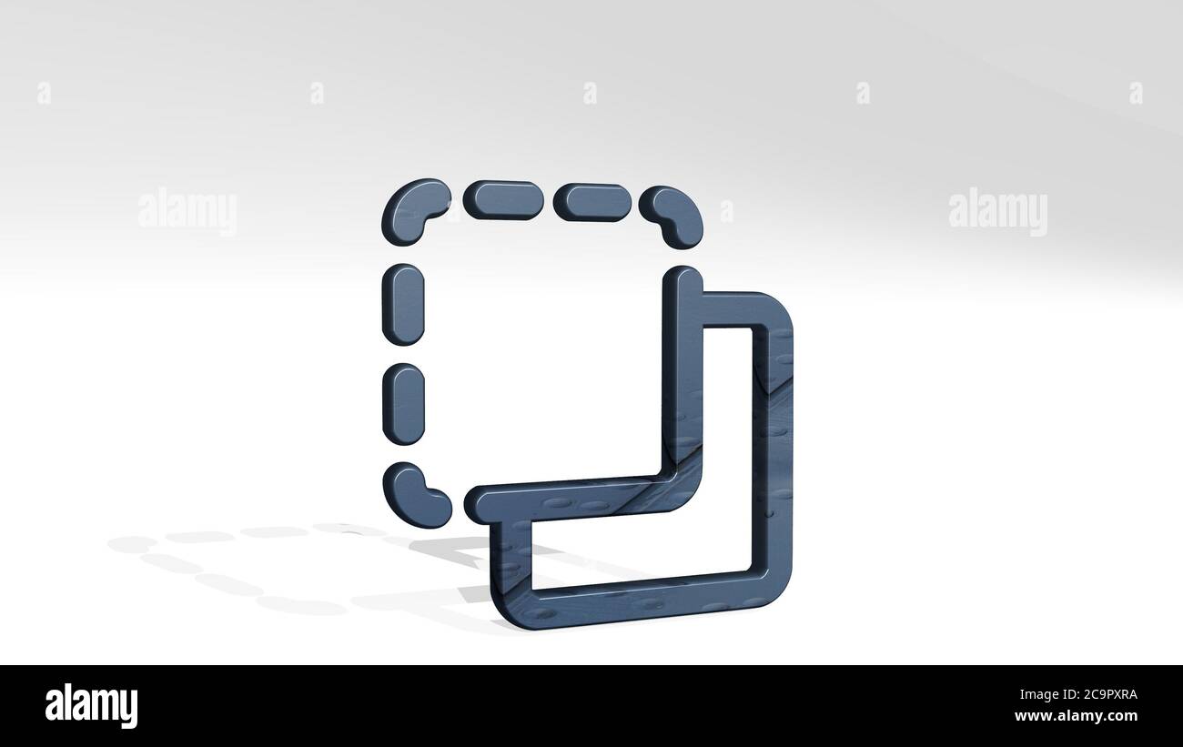 PATHFINDER DIVIDE casting shadow with two lights. 3D illustration of ...