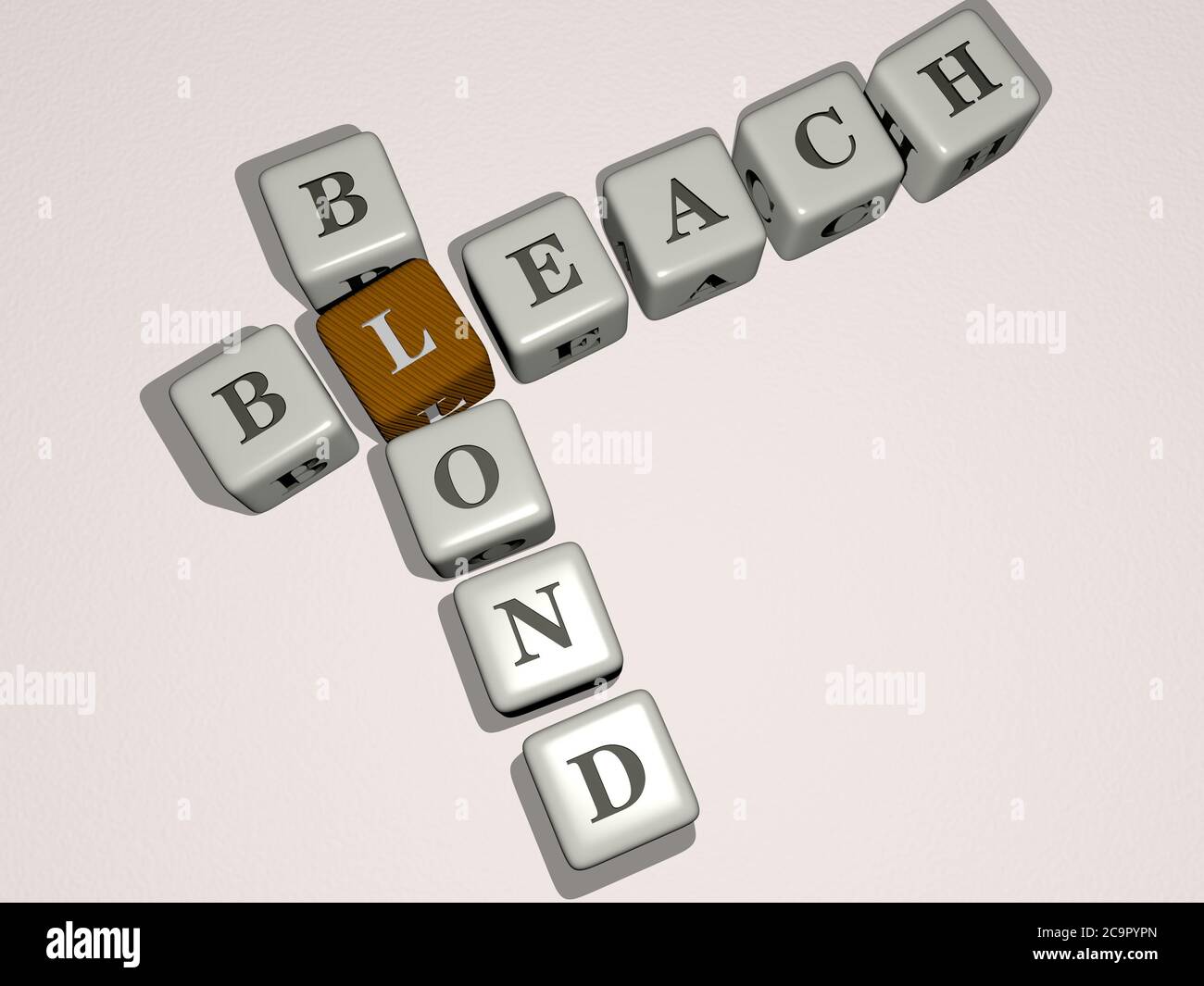 hair: bleach blond combined by dice letters and color crossing for the ...