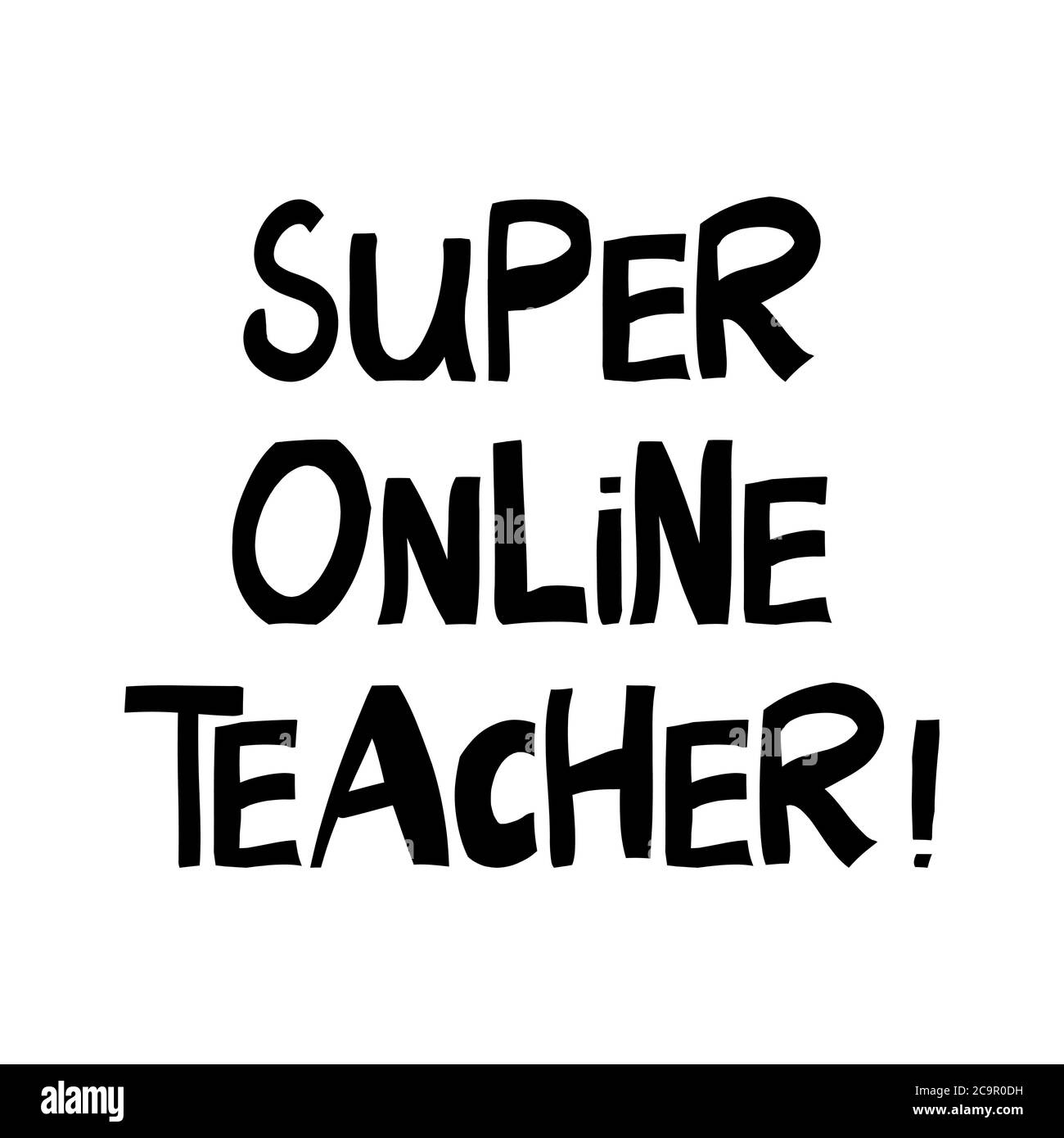 Modern teacher distance education Black and White Stock Photos & Images ...
