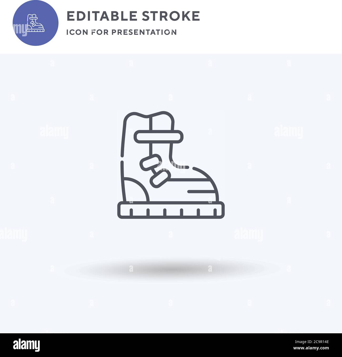 Boot icon vector, filled flat sign, solid pictogram isolated on white ...