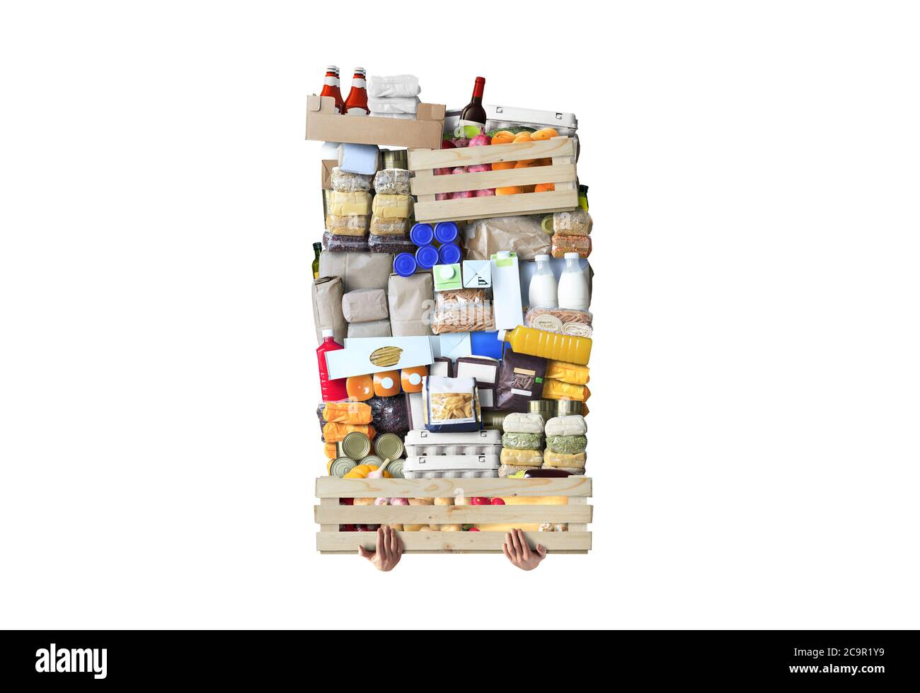 Huge pile food Cut Out Stock Images & Pictures - Alamy