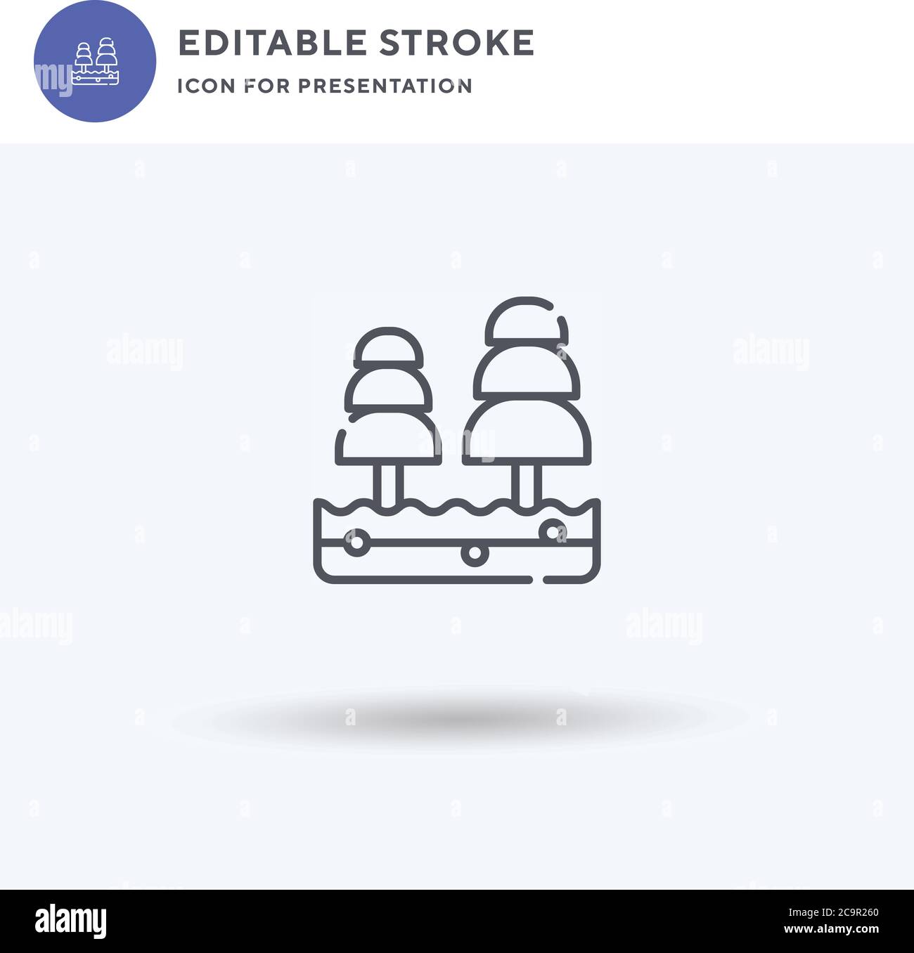 Woods icon vector, filled flat sign, solid pictogram isolated on white ...