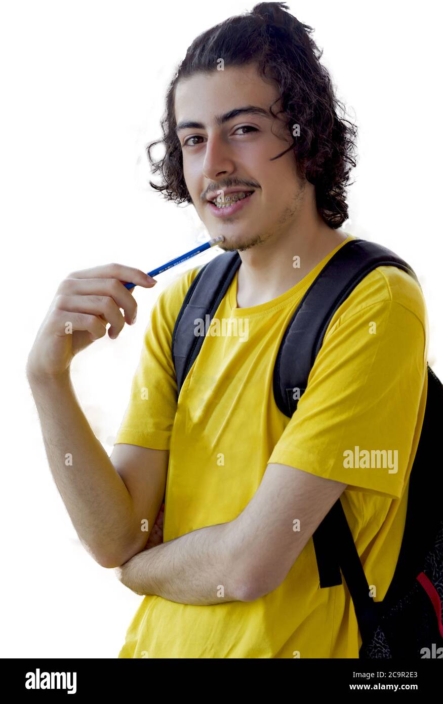 Portrait boy teen isolated hi-res stock photography and images - Alamy