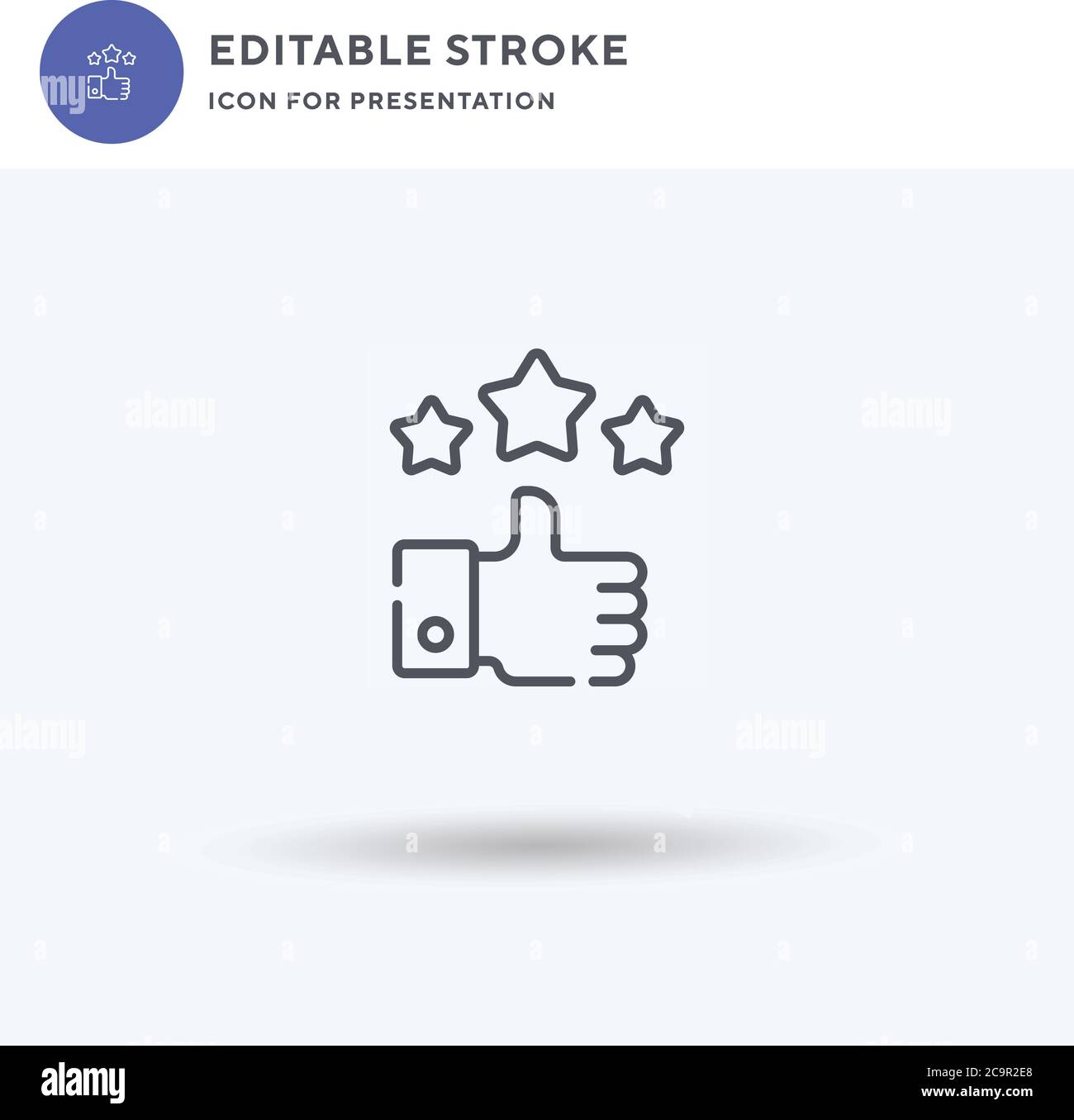 Thumbs Up icon vector, filled flat sign, solid pictogram isolated on ...