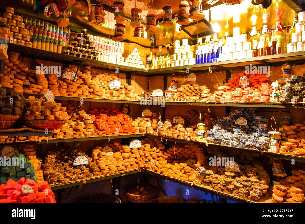 Inside a soap shop Stock Photo - Alamy