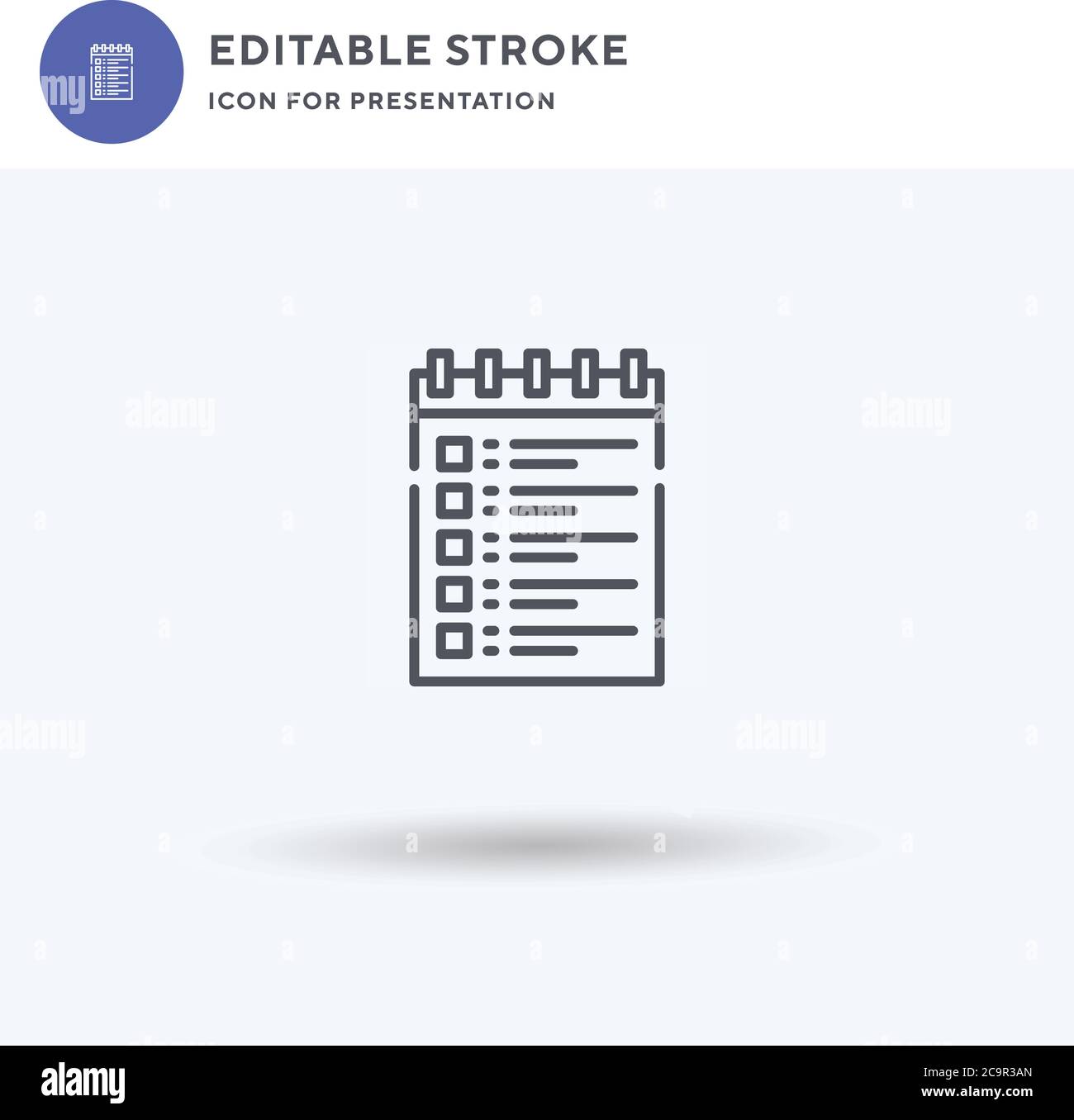 To Do List icon vector, filled flat sign, solid pictogram isolated on ...