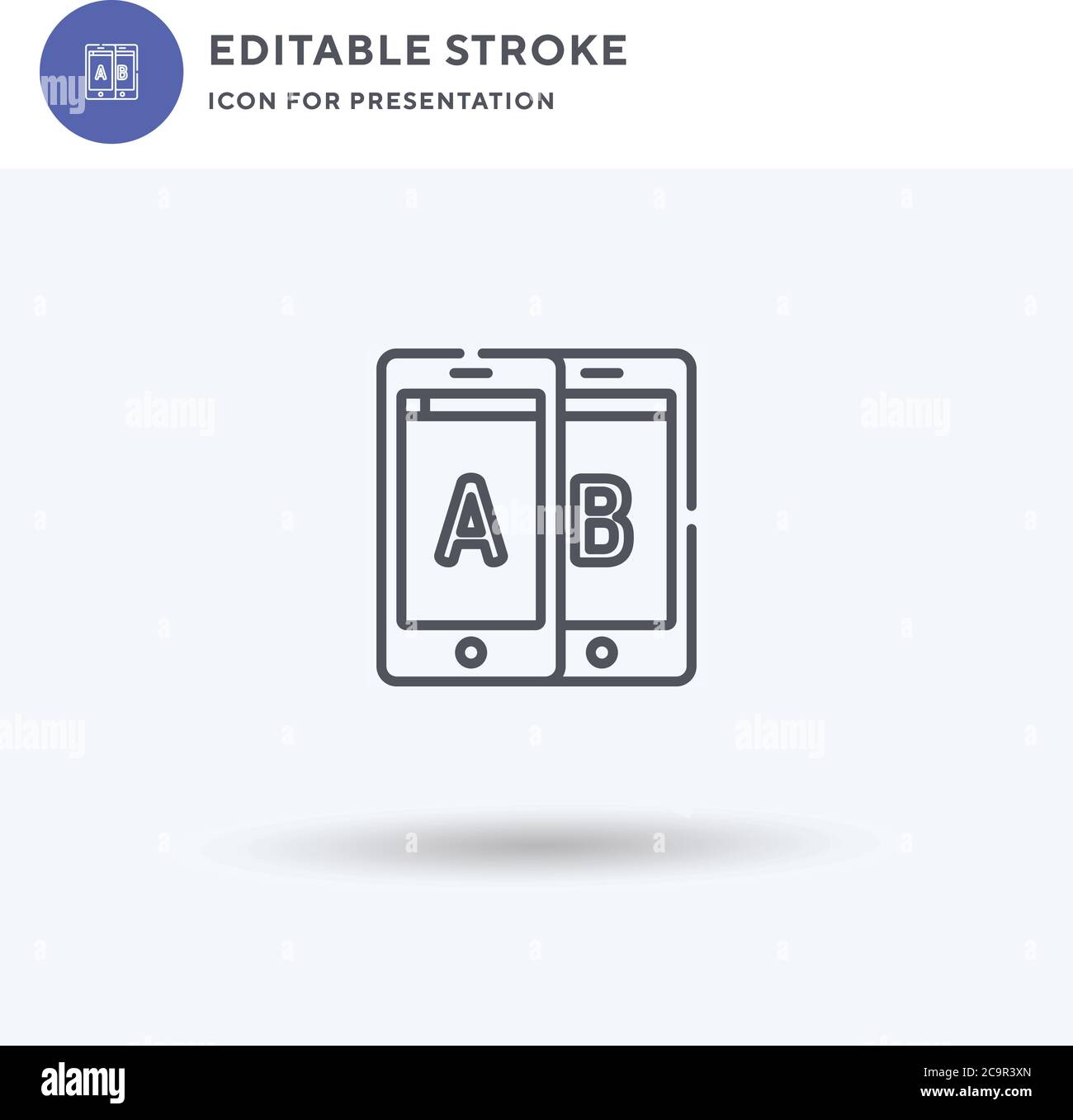 Smartphones icon vector, filled flat sign, solid pictogram isolated on ...