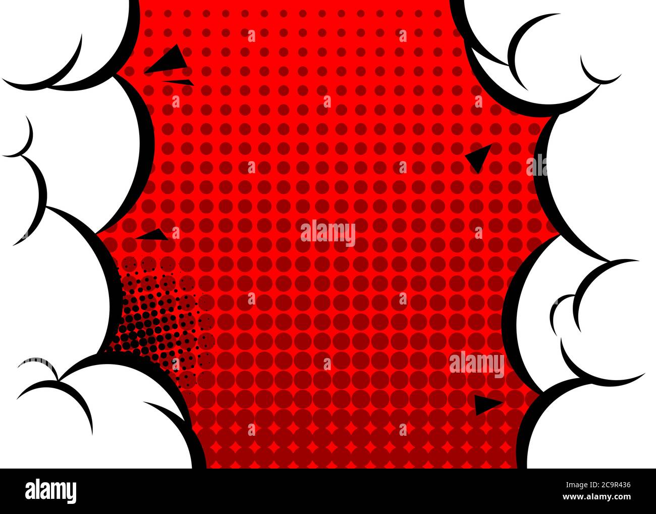 Cartoon design colored background. Comic book backdrop illustration ...