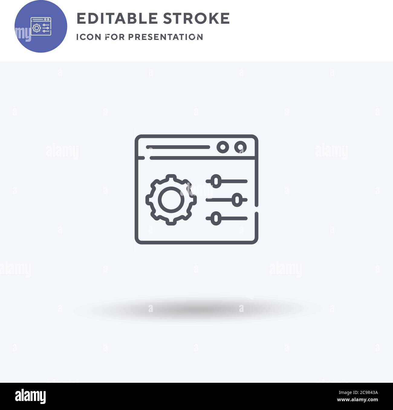 Control Panel icon vector, filled flat sign, solid pictogram isolated ...