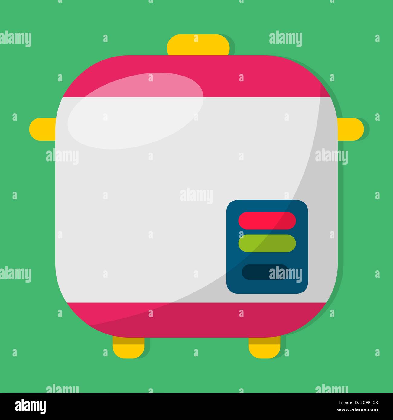 rice cooker isolated vector illustration icon in flat style Stock ...