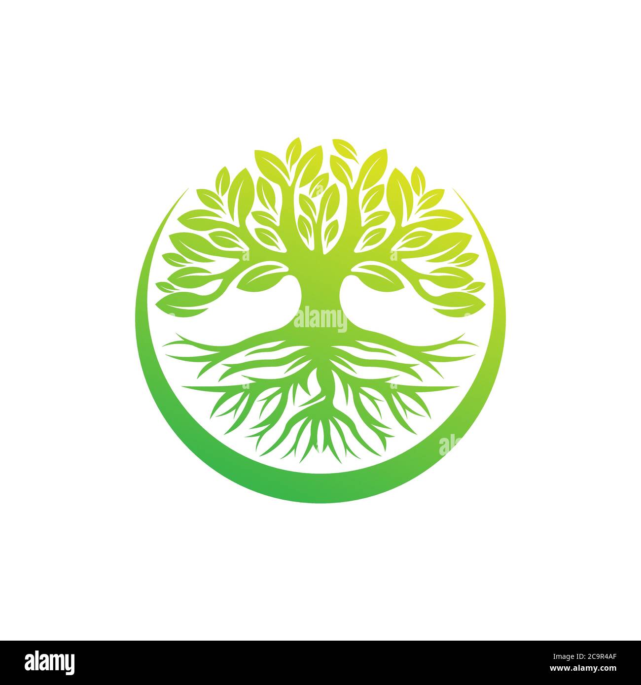 Tree Logo design vector illustration. Abstract Tree Logo vector in ...