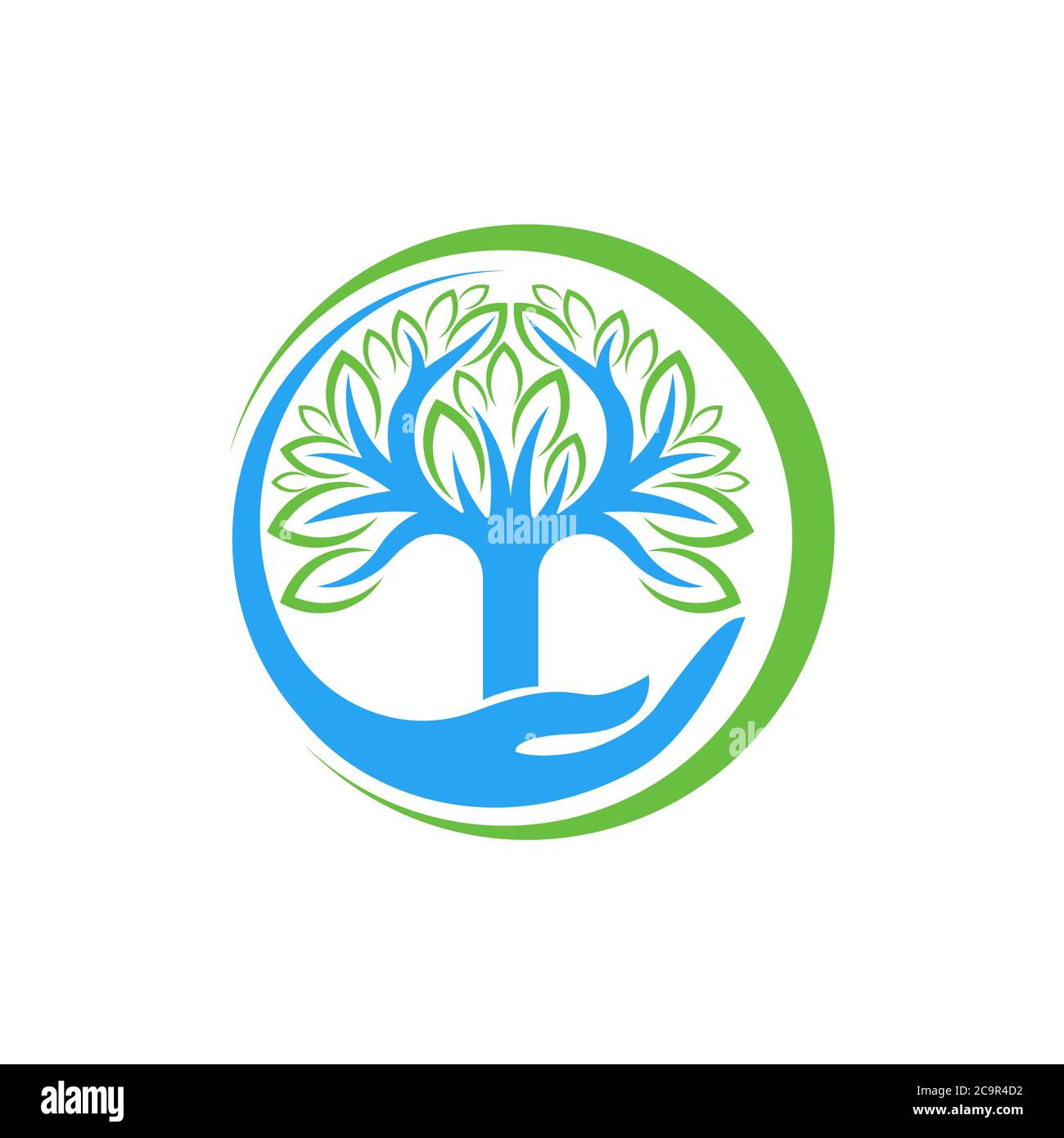 Tree Logo design vector illustration. Abstract Tree Logo vector in ...