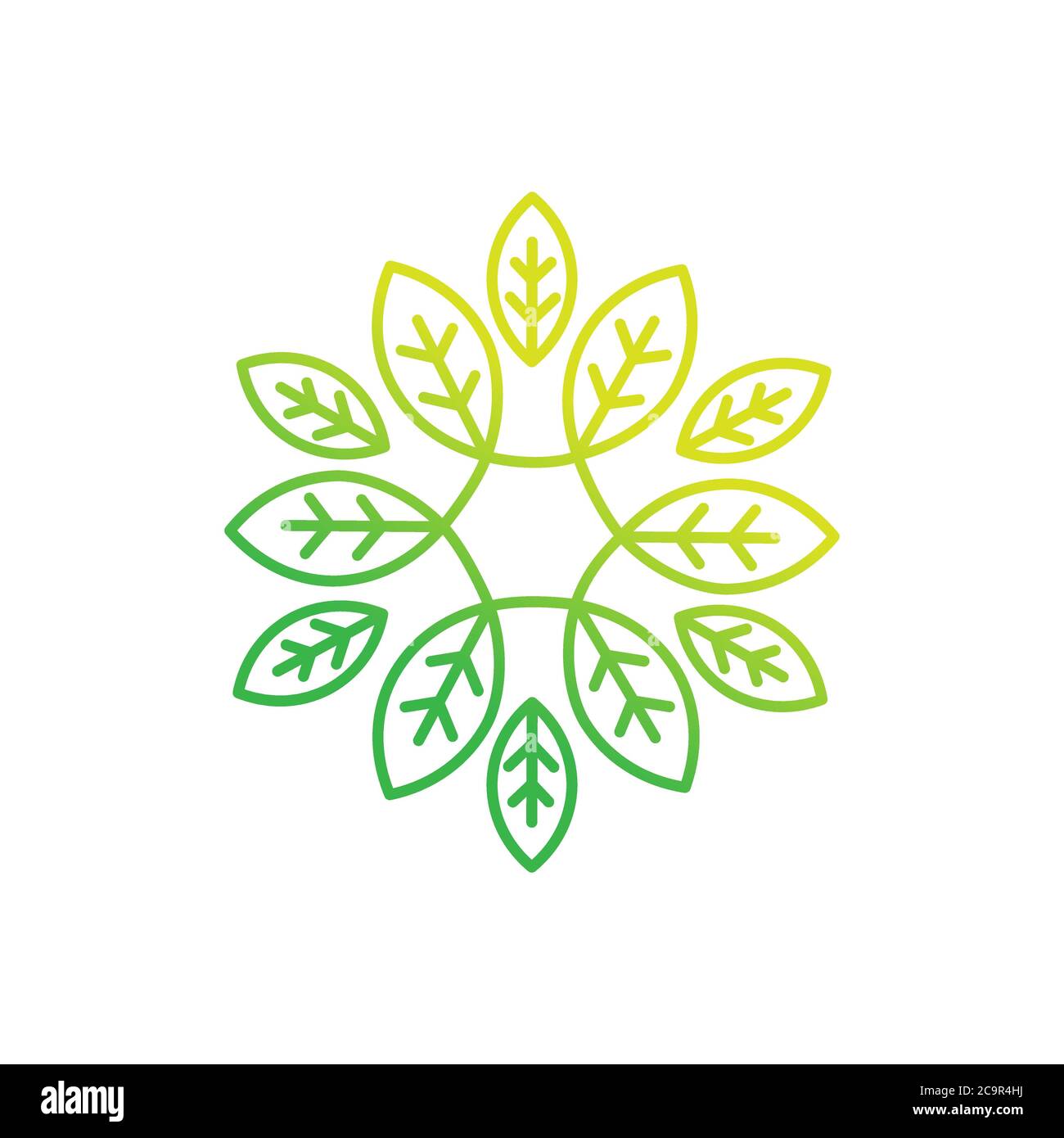 Leaf Logo design vector illustration. Abstract Leaf Logo vector in ...