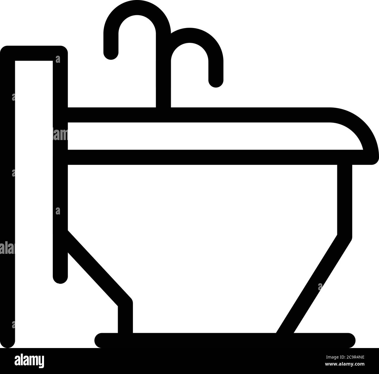 Bidet toilet water spray Stock Vector Images - Alamy