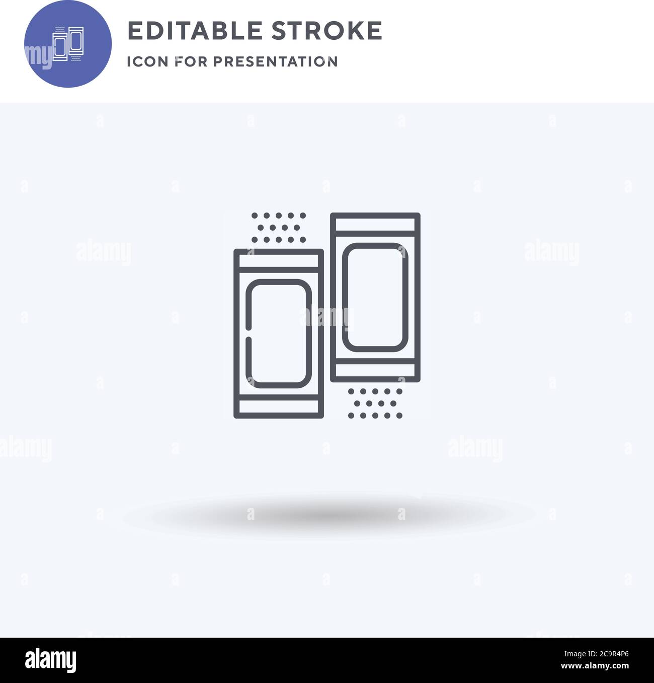 Salt And Pepper icon vector, filled flat sign, solid pictogram isolated ...