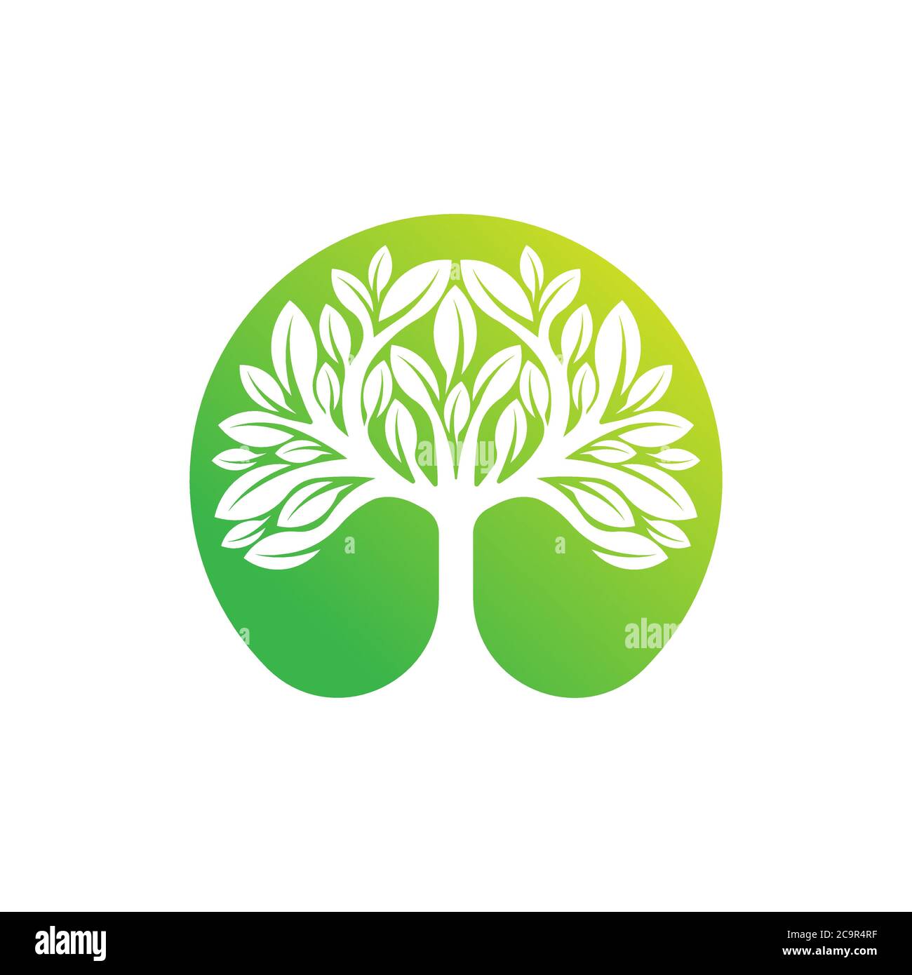 Tree Logo design vector illustration. Abstract Tree Logo vector in ...