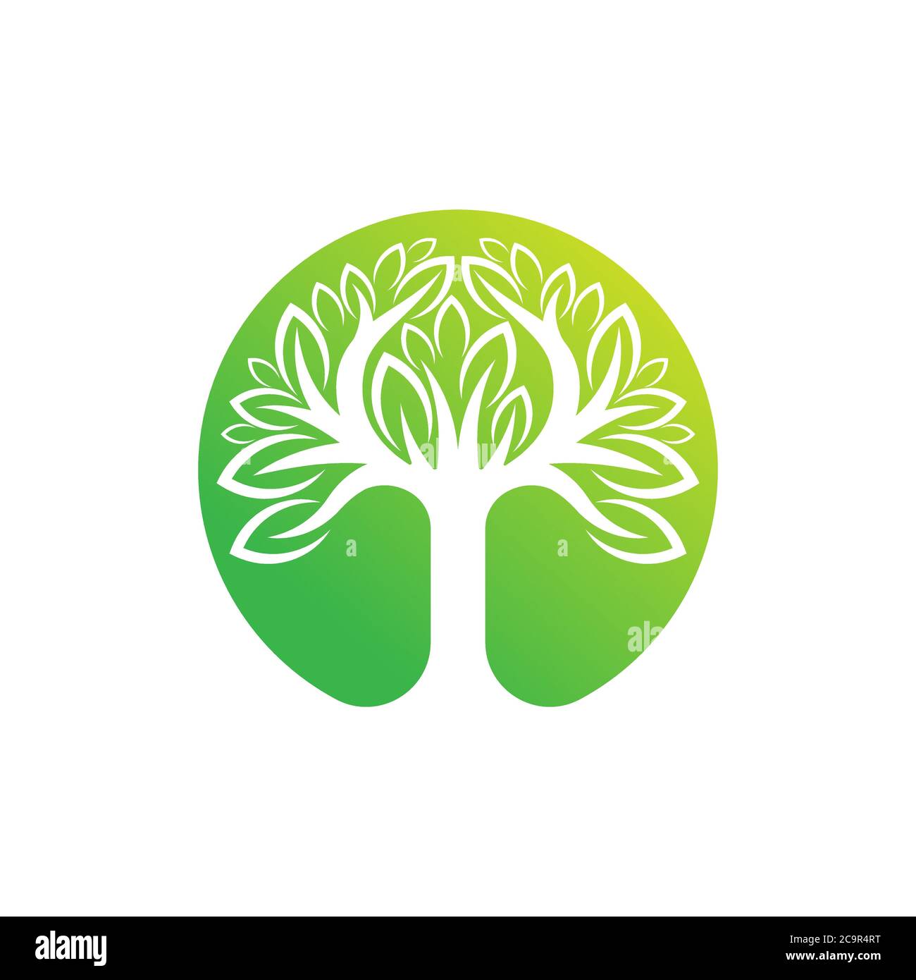 Tree Logo design vector illustration. Abstract Tree Logo vector in ...