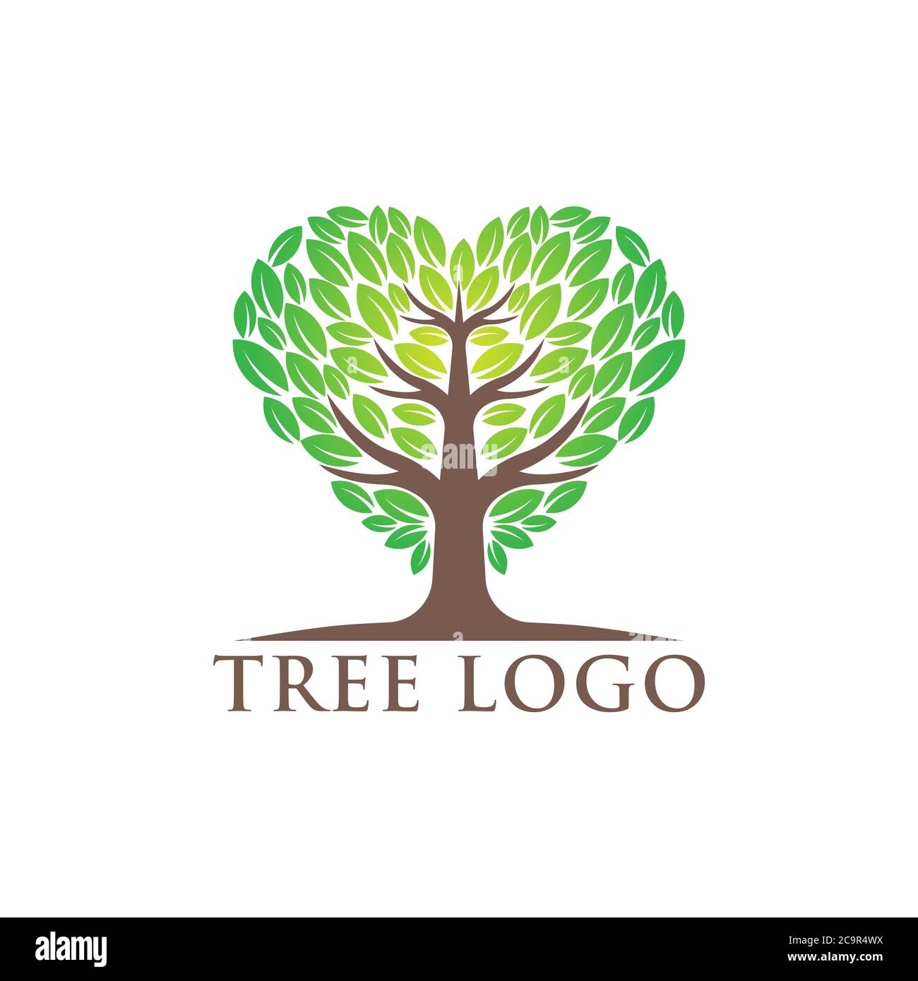 Tree Logo design vector illustration. Abstract Tree Logo vector in ...