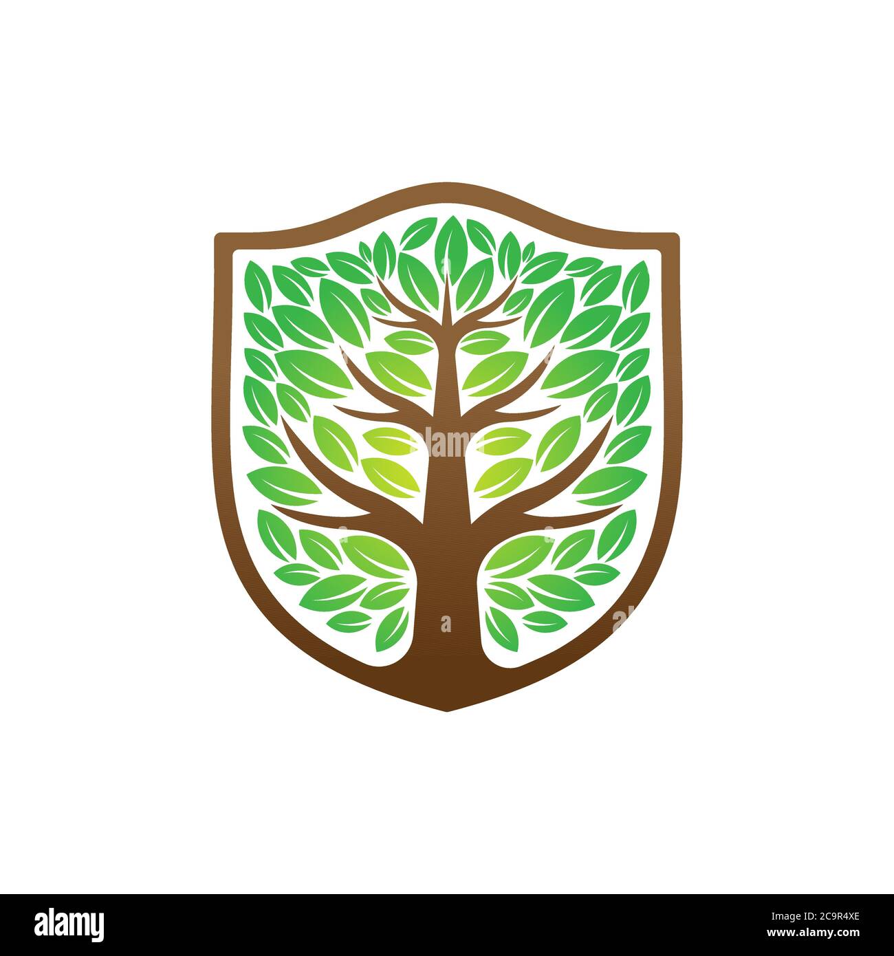 Tree Logo design vector illustration. Abstract Tree Logo vector in ...