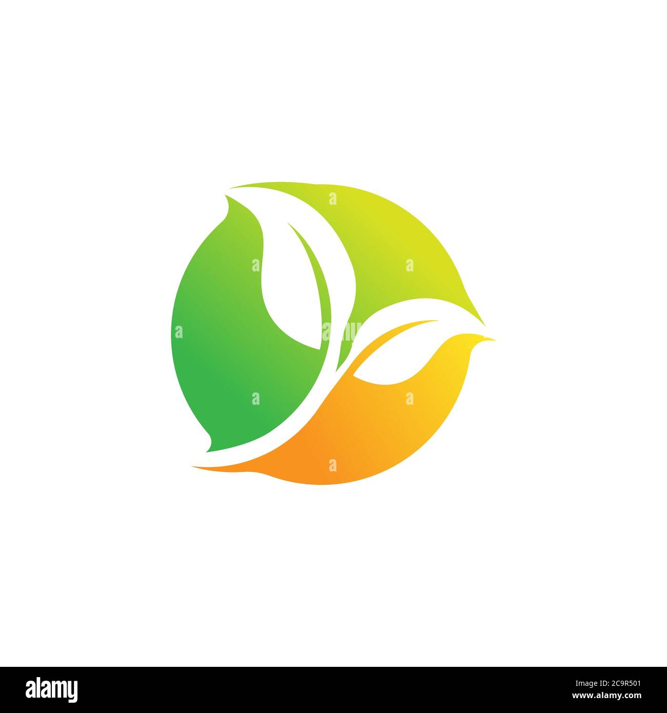 Leaf Logo design vector illustration. Abstract Leaf Logo vector in ...