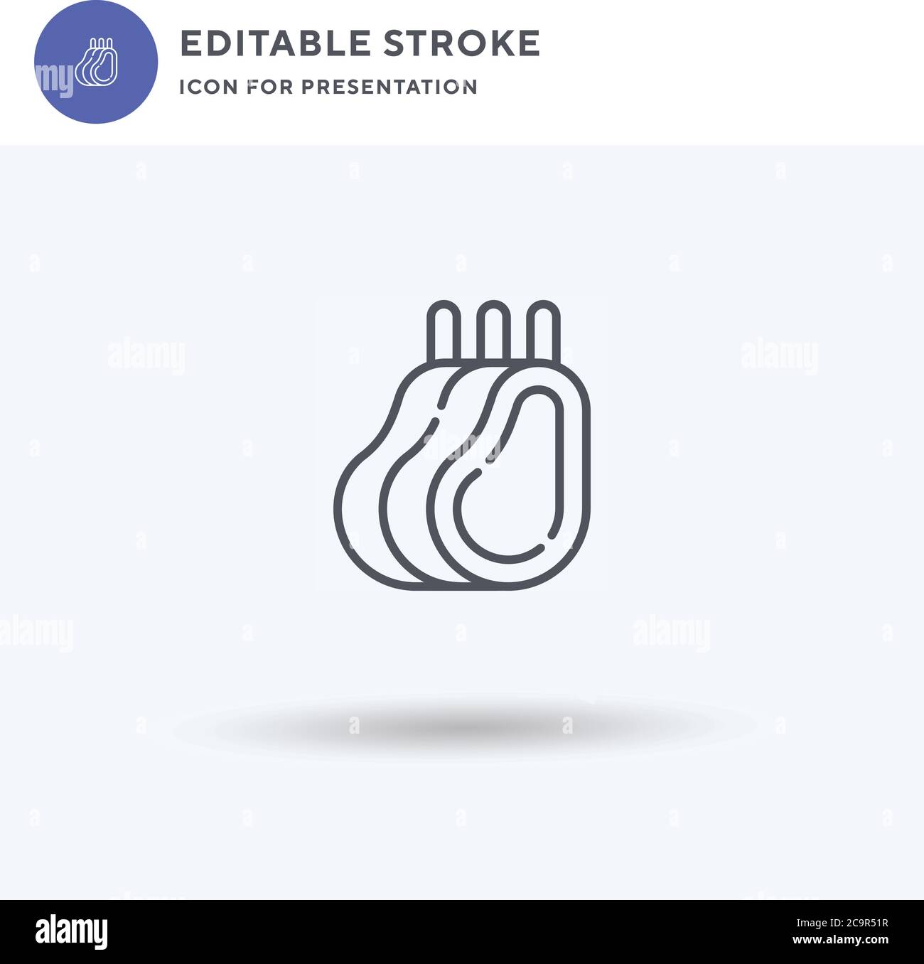 Lamb icon vector, filled flat sign, solid pictogram isolated on white ...