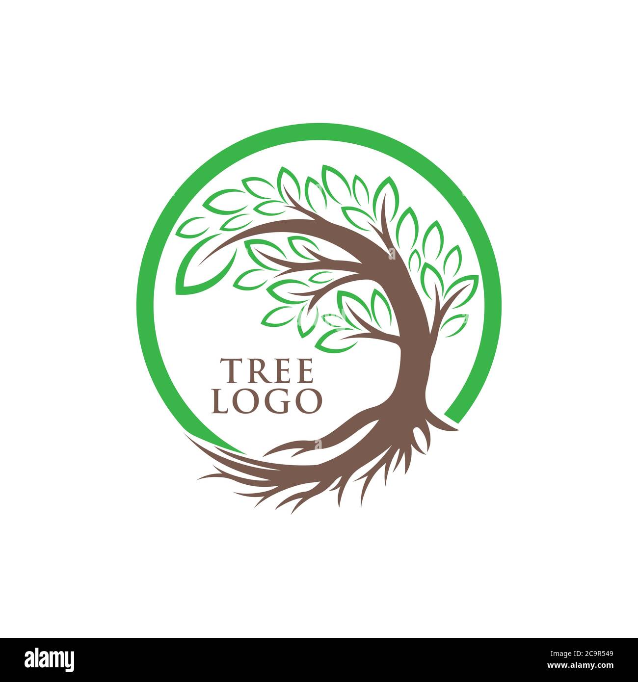 Tree Logo design vector illustration. Abstract Tree Logo vector in ...
