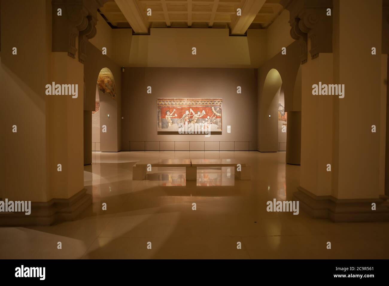 Medieval Romanesque Art Exhibition in National Art Museum of Catalonia ...