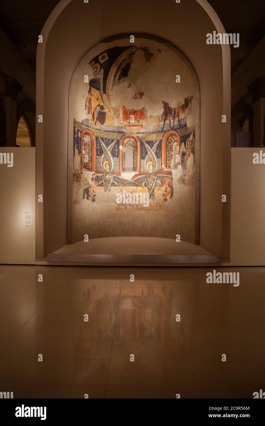 Medieval Romanesque Art Exhibition in National Art Museum of Catalonia ...