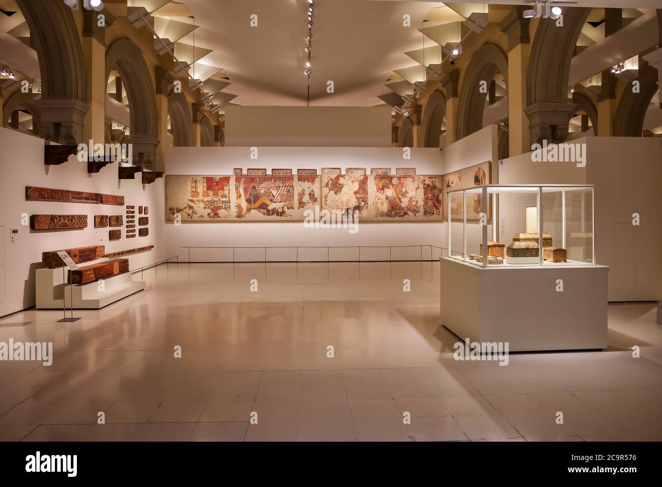 Medieval Romanesque Art Exhibition in National Art Museum of Catalonia ...