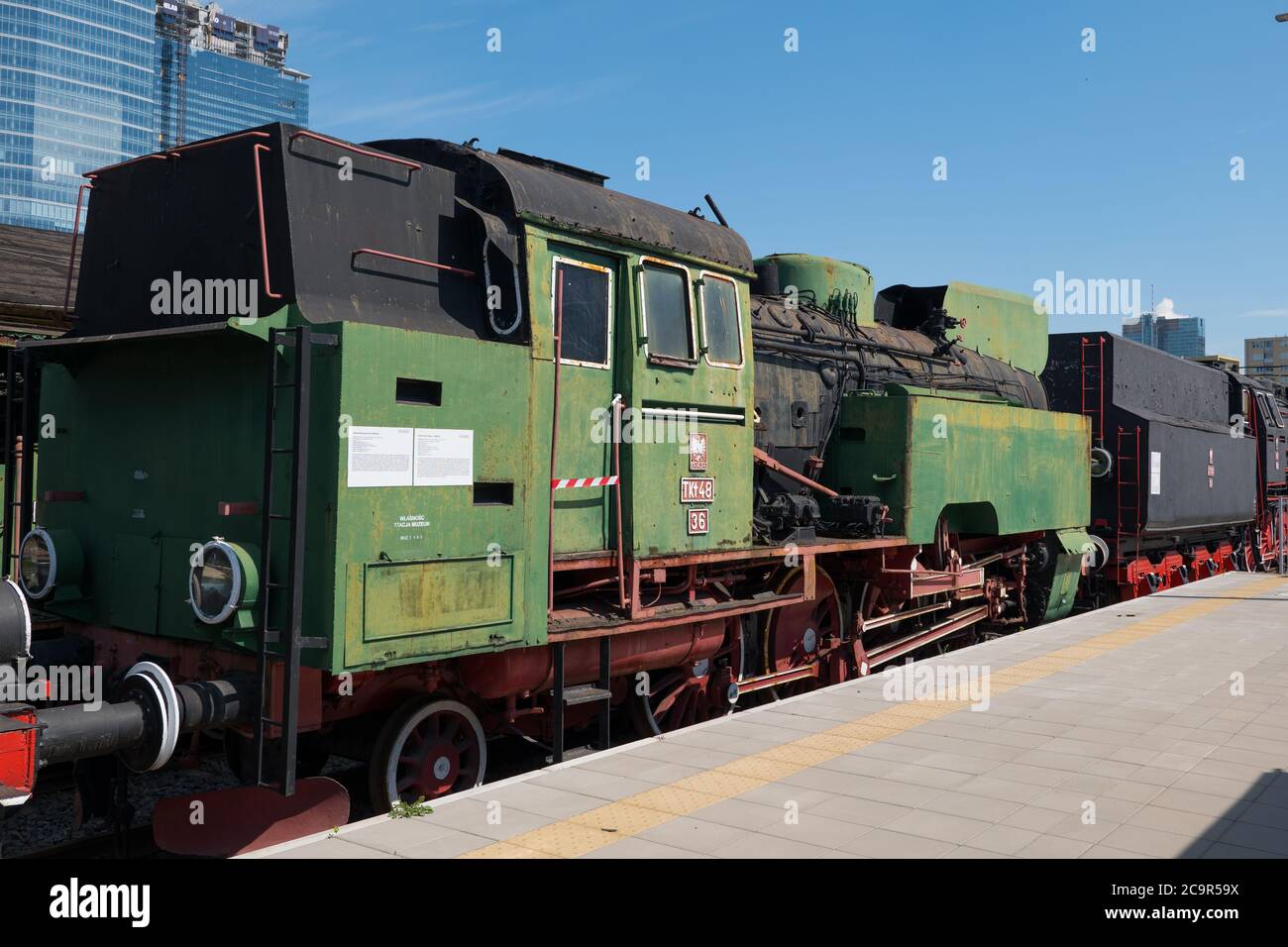 Steam locomotive TKt48-36 without tender (tank locomotive) from 1951 in ...