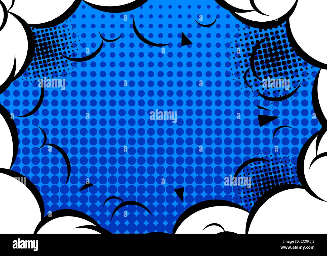 Cartoon design colored background. Comic book backdrop illustration ...