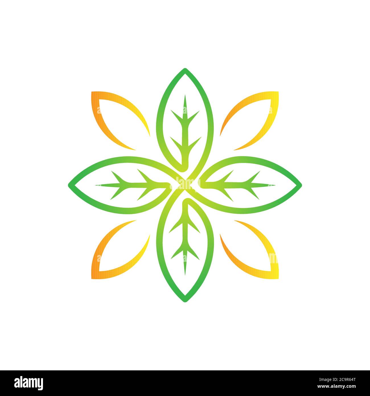 Leaf Logo design vector illustration. Abstract Leaf Logo vector in ...