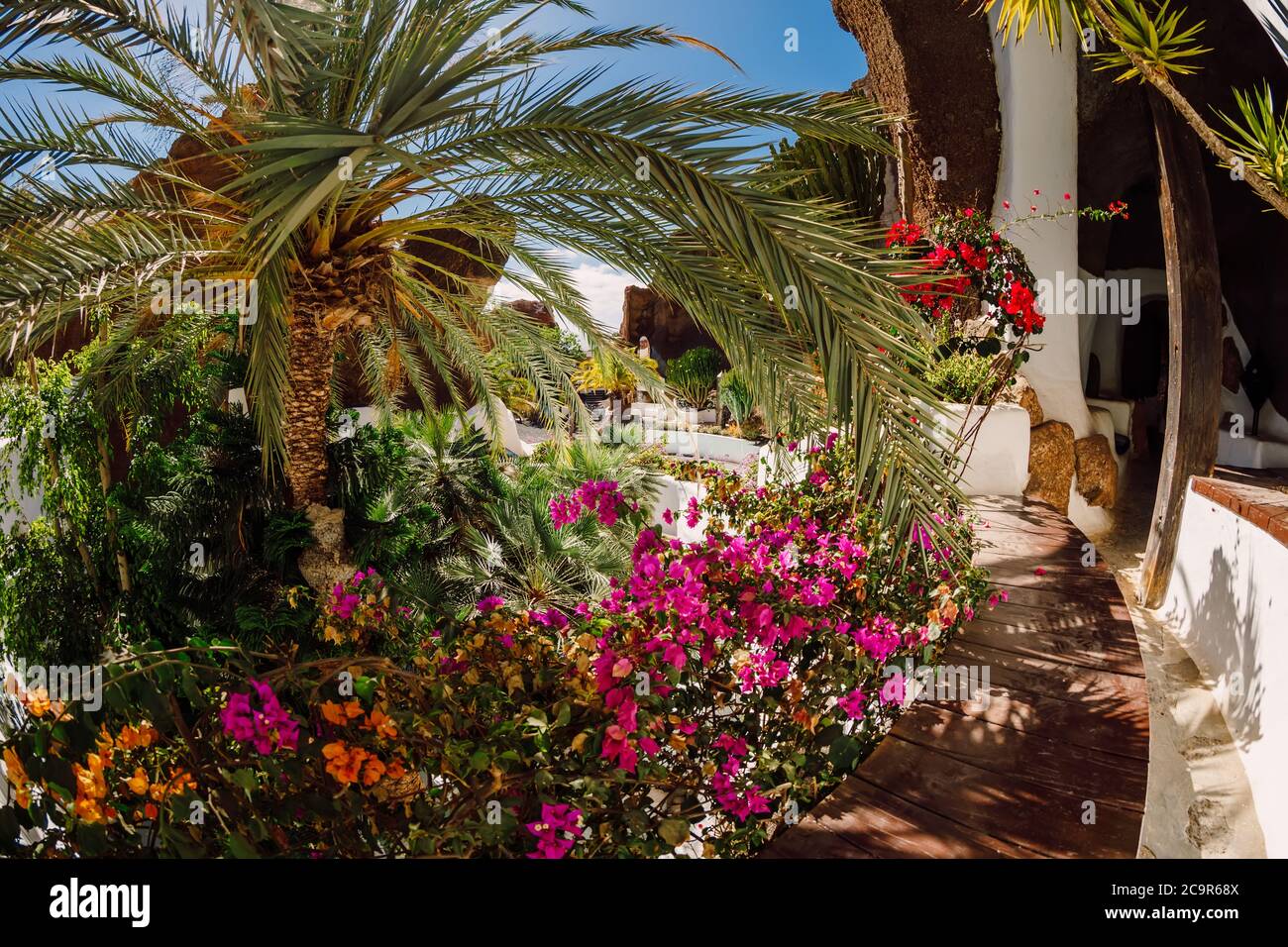 July 29, 2020. Lanzarote, Spain. The Lagomar Museum, Omar Sharif house ...
