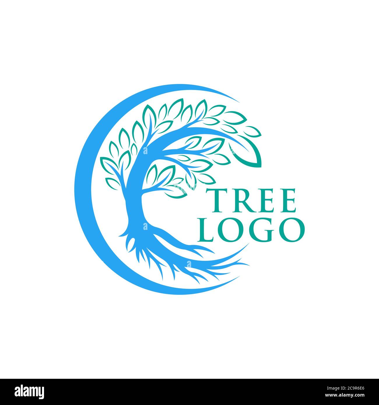 Tree Logo design vector illustration. Abstract Tree Logo vector in ...